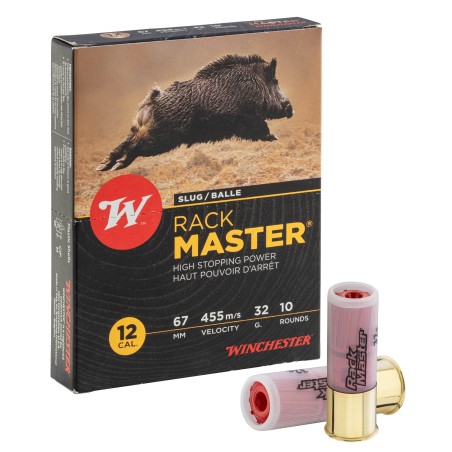 CARTOUCHE WINCHESTER SLUG RACKMASTER - CAL 12/67